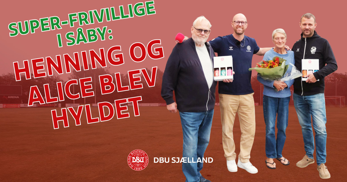 To af fodboldens fantastiske frivillige blev hyldet